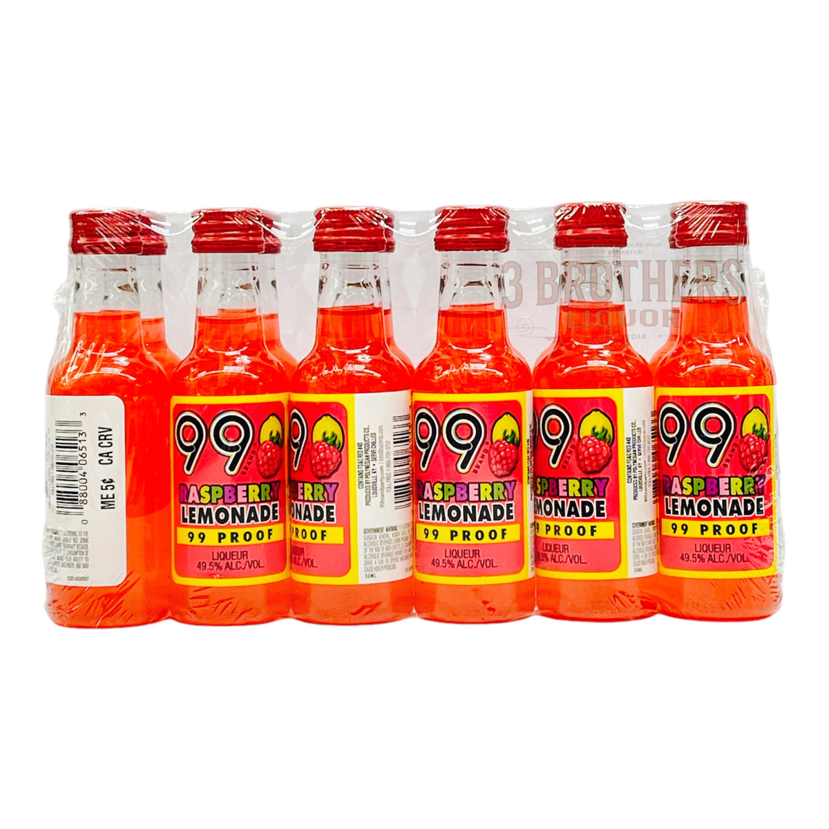 99 Brand Raspberry Lemonade Flavored Liqueur Mini Shots (12 Of 50ML ...