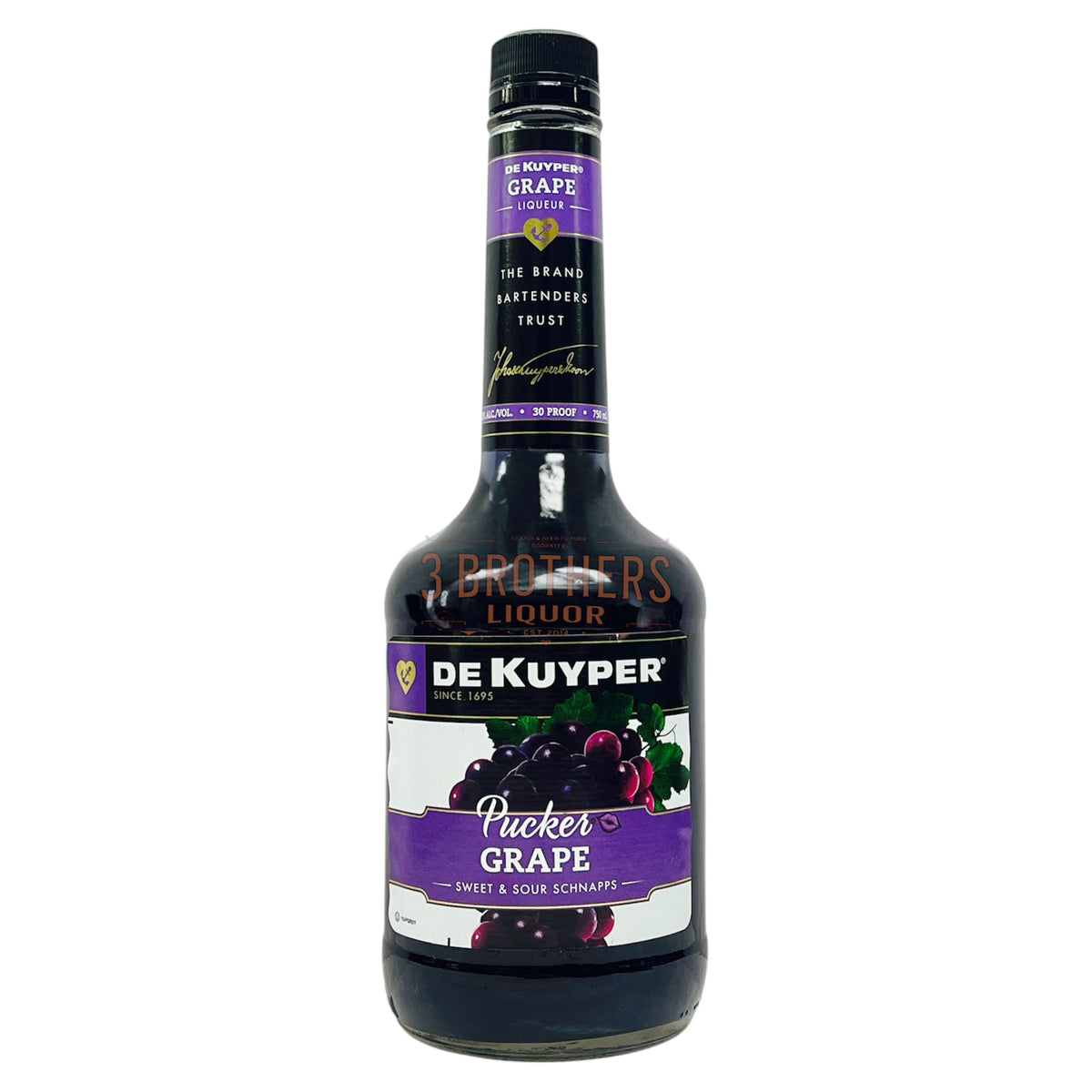 DeKuyper Pucker Grape Sweet & Sour Schnapps Liqueur – 3brothersliquor
