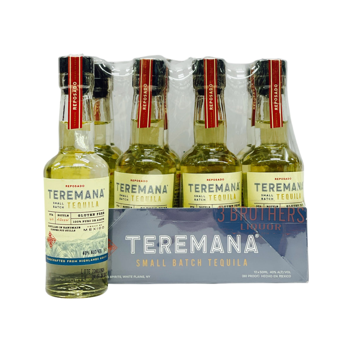 Termana Small Batch Reposado Tequila Mini Shots (12 Of 50ML ...