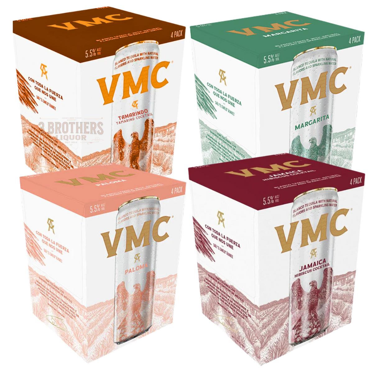 VMC Cocktail 16Pk Cans Drinks By Canelo Alvarez (4Pk Of Each ...