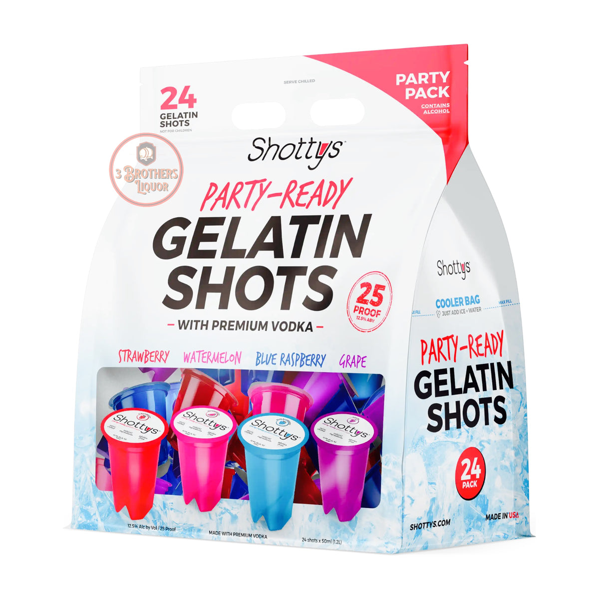 Shottys Party-Ready Gelatin Shots With Premium Vodka (24Pk ...
