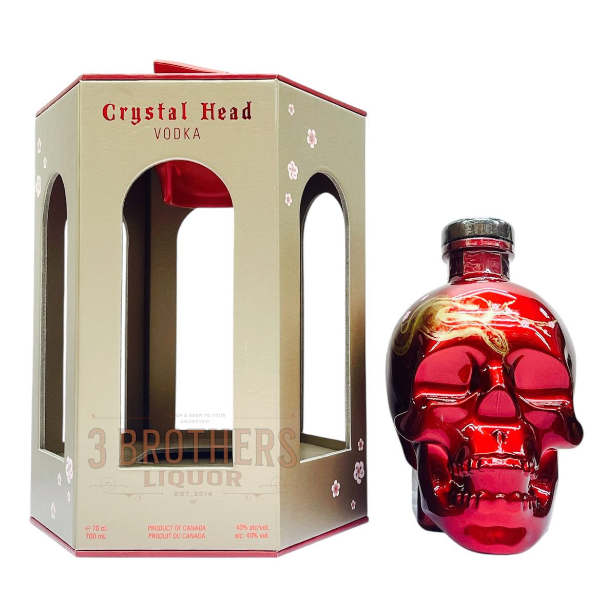 Crystal Head Vodka Lunar New Year Of The Snake W/Lantern Box (2025 Lim ...