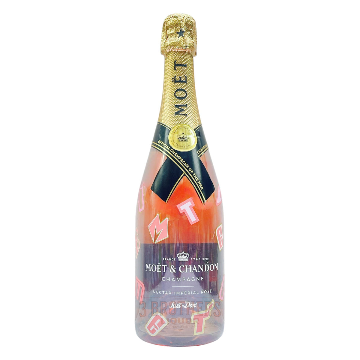 Moet & Chandon Nectar Imperial Rose Just Don Champagne (2023 NBA Editi ...