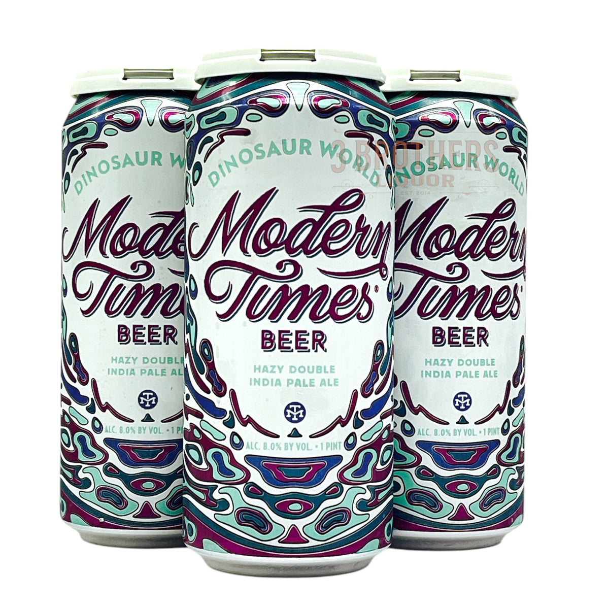 Modern Times Dinosaur World Hazy Double IPA 4PK Cans – 3brothersliquor