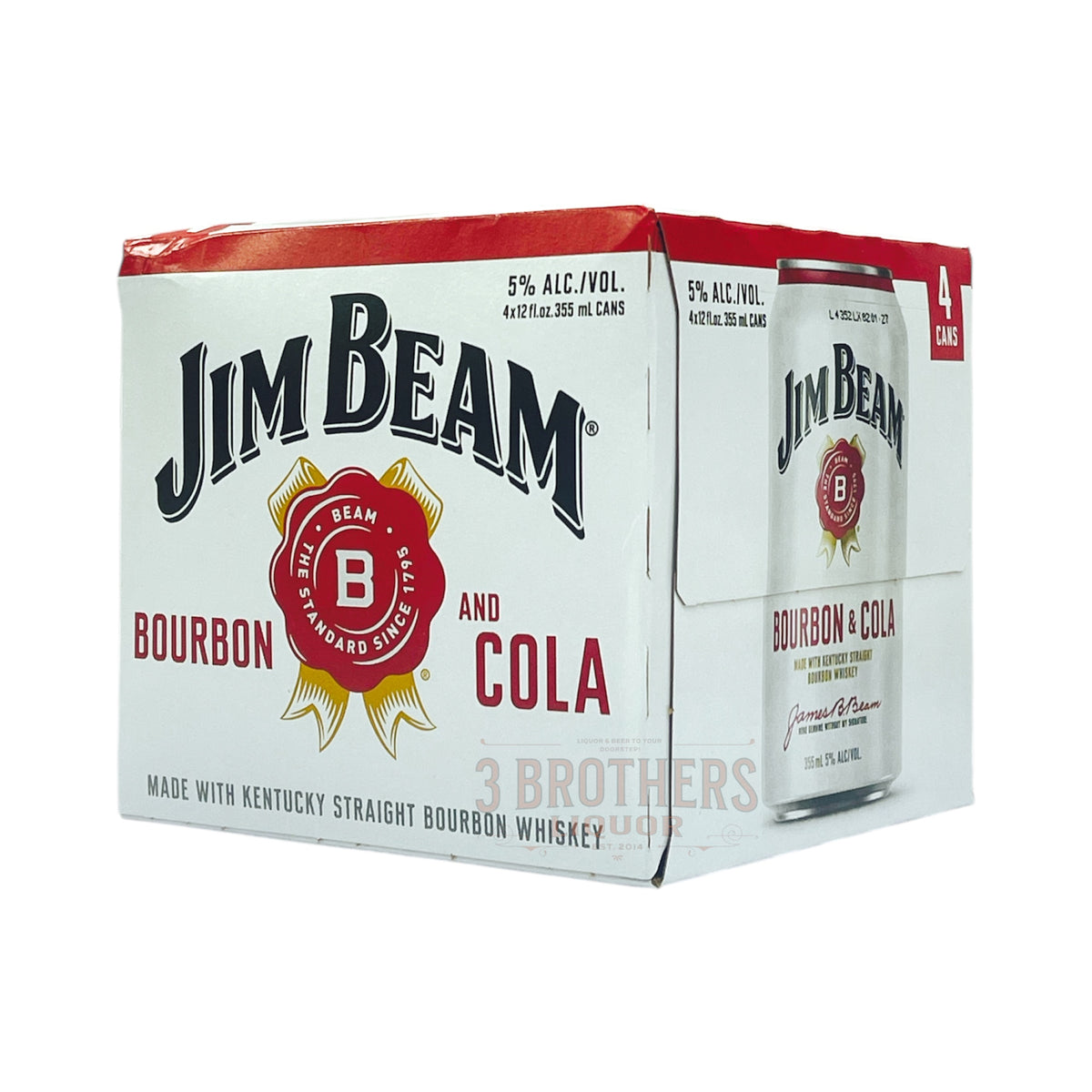 Jim Beam Bourbon And Cola RTD Cocktails 4Pk Cans – 3brothersliquor