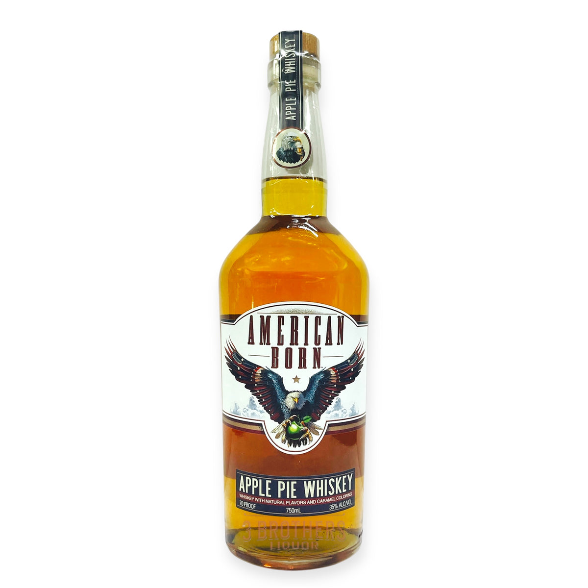 American Born Apple Pie Flavored Whiskey – 3brothersliquor