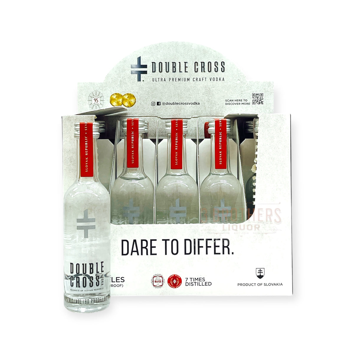 Double Cross Ultra Premium Vodka Mini Shots (10 Of 50ML) – 3brothersliquor