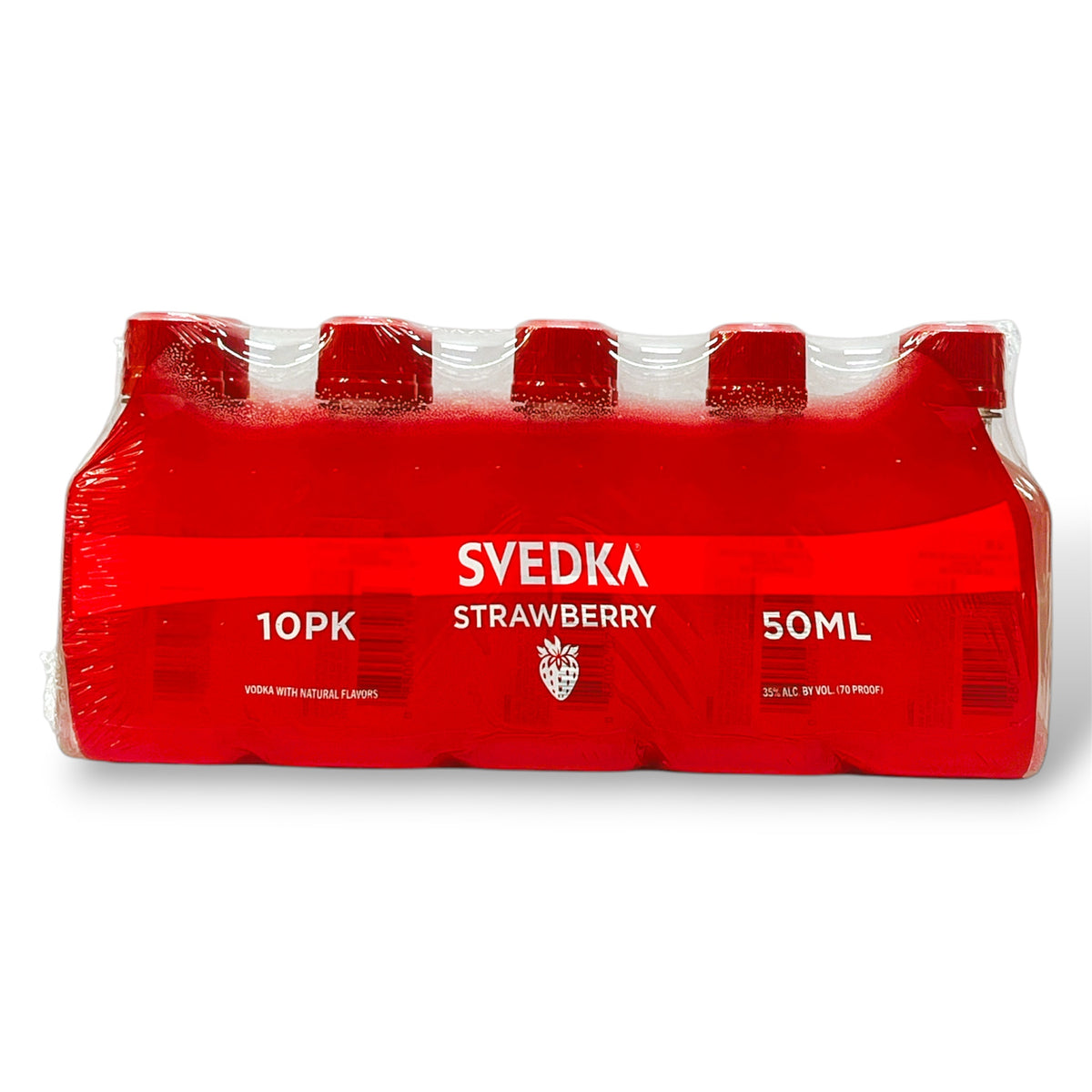Svedka Strawberry Flavored Vodka Mini Shots (10 Of 50ML) – 3brothersliquor