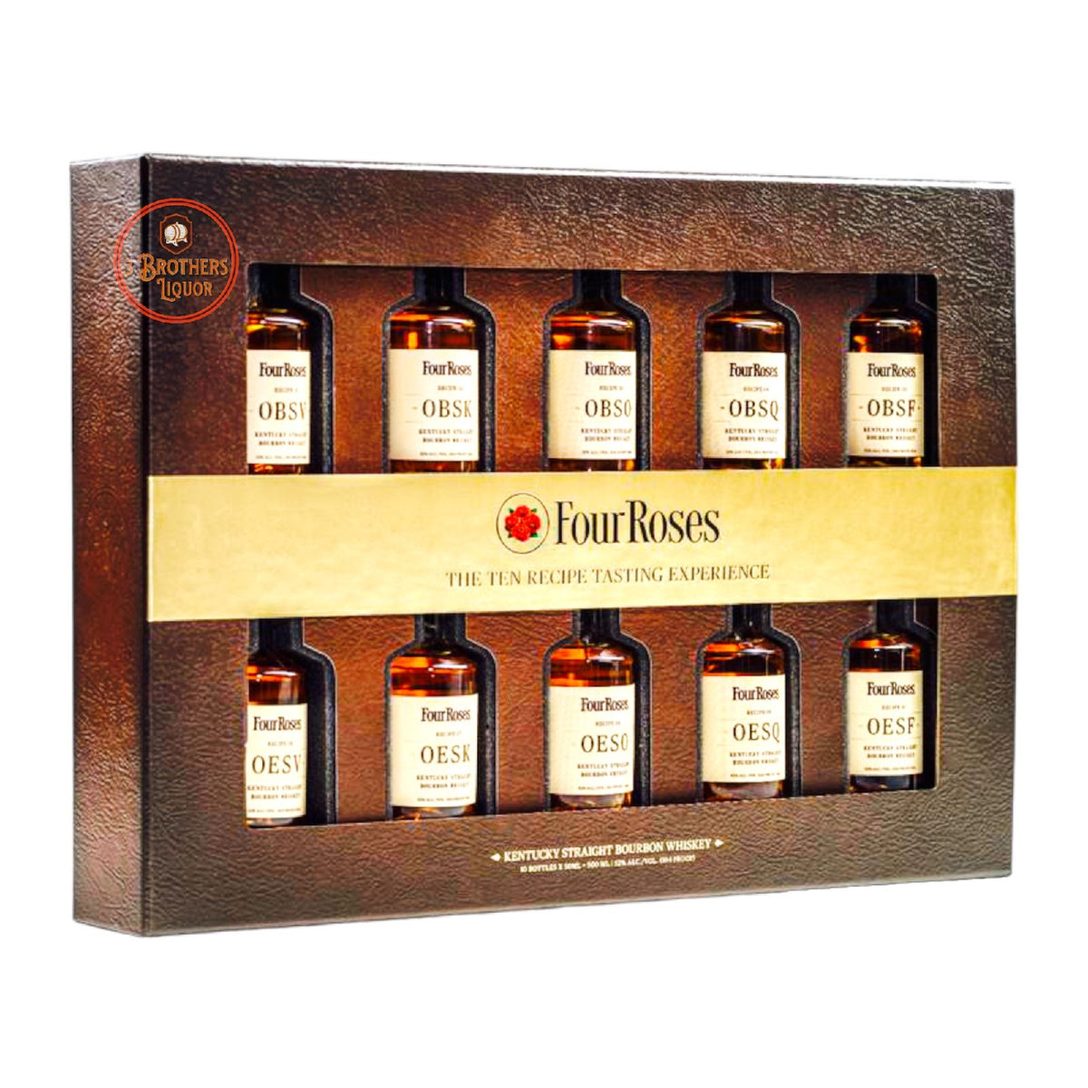 Four Roses The Ten Recipe Tasting Experience Bourbon Whiskey Set ...