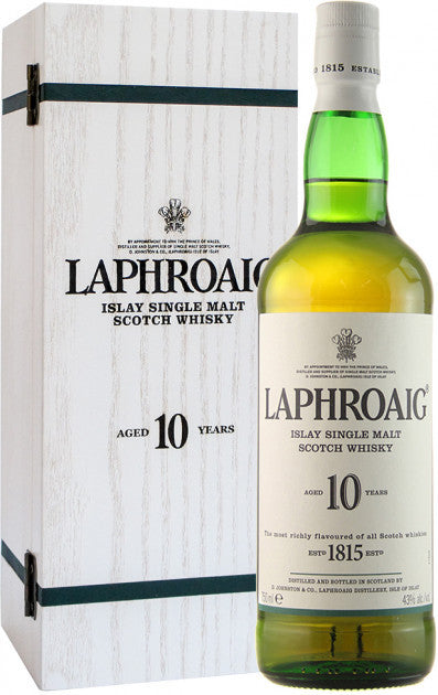 Laphroaig Single Malt 10 Year old Scotch Whisky Gift Box (Limited Edit ...