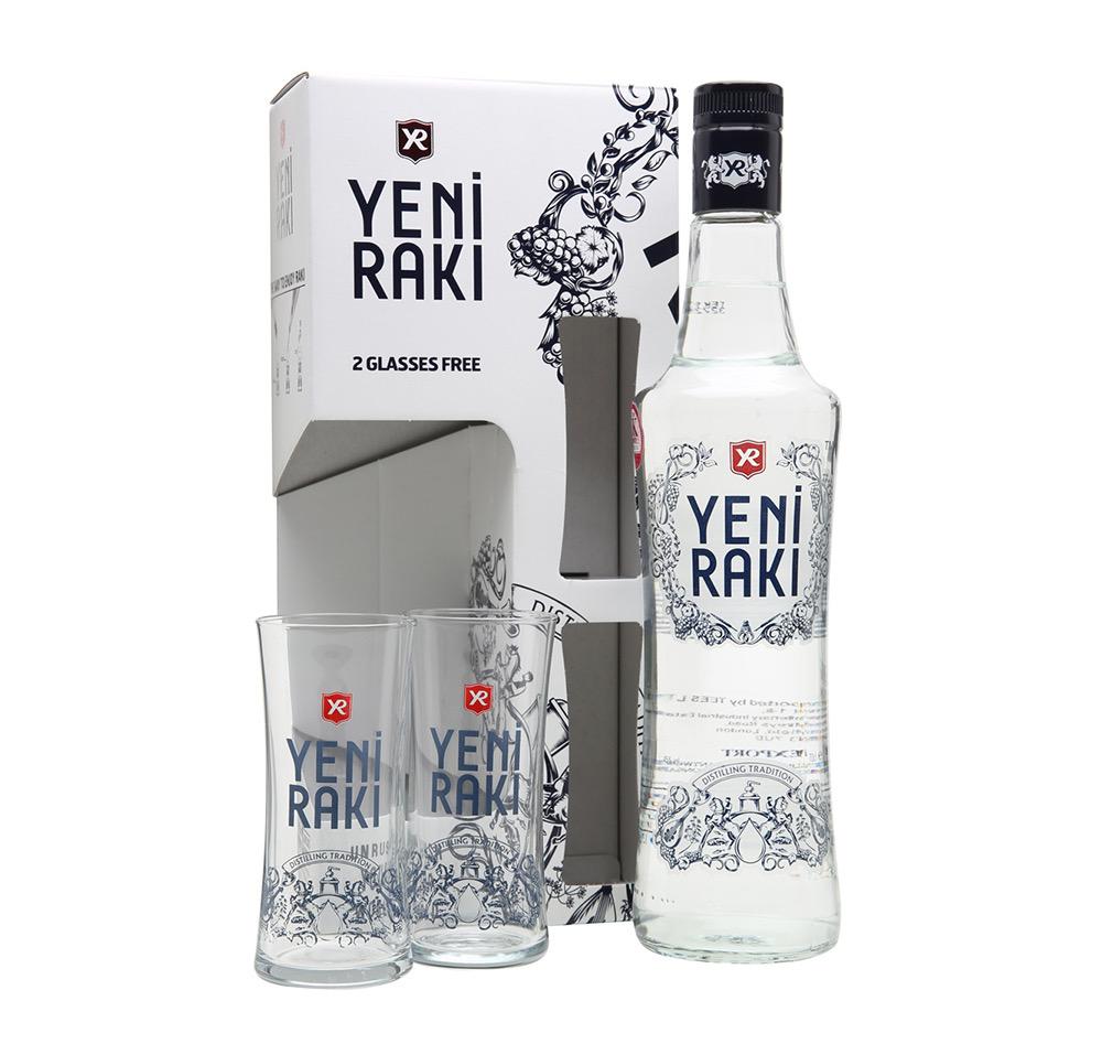 Buy Yeni Raki 2 Glasses Free Gift Set Arak Gift Set Online ...