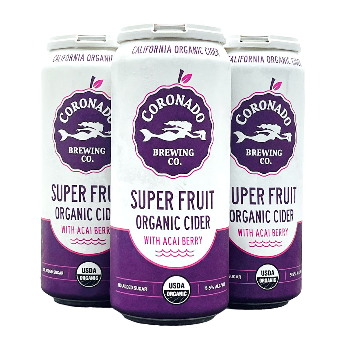 Coronado Brewing Super Fruit Organic Cider W/ Acai Berry – 3brothersliquor