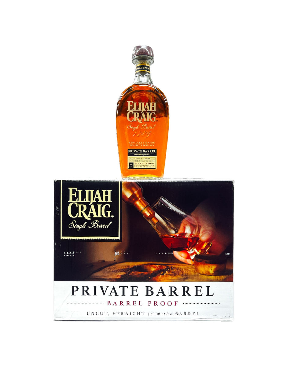 Elijah Craig Single Barrel Private Barrel Proof Uncut Full Case ...