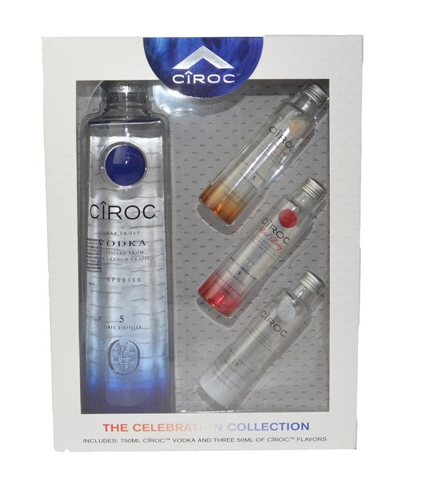 Ciroc Vodka "The Celebration Collection" With 3 Free Miniature Ciroc F ...