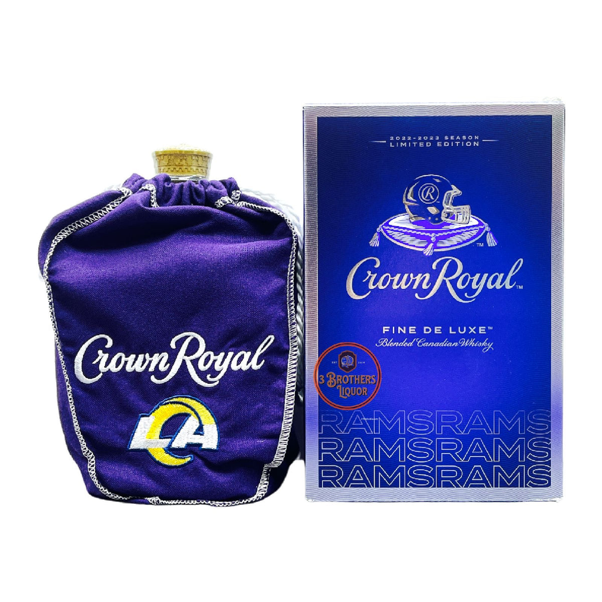 Crown Royal Fine De Luxe Whiskey (LA Rams 2022 Limited Edition ...