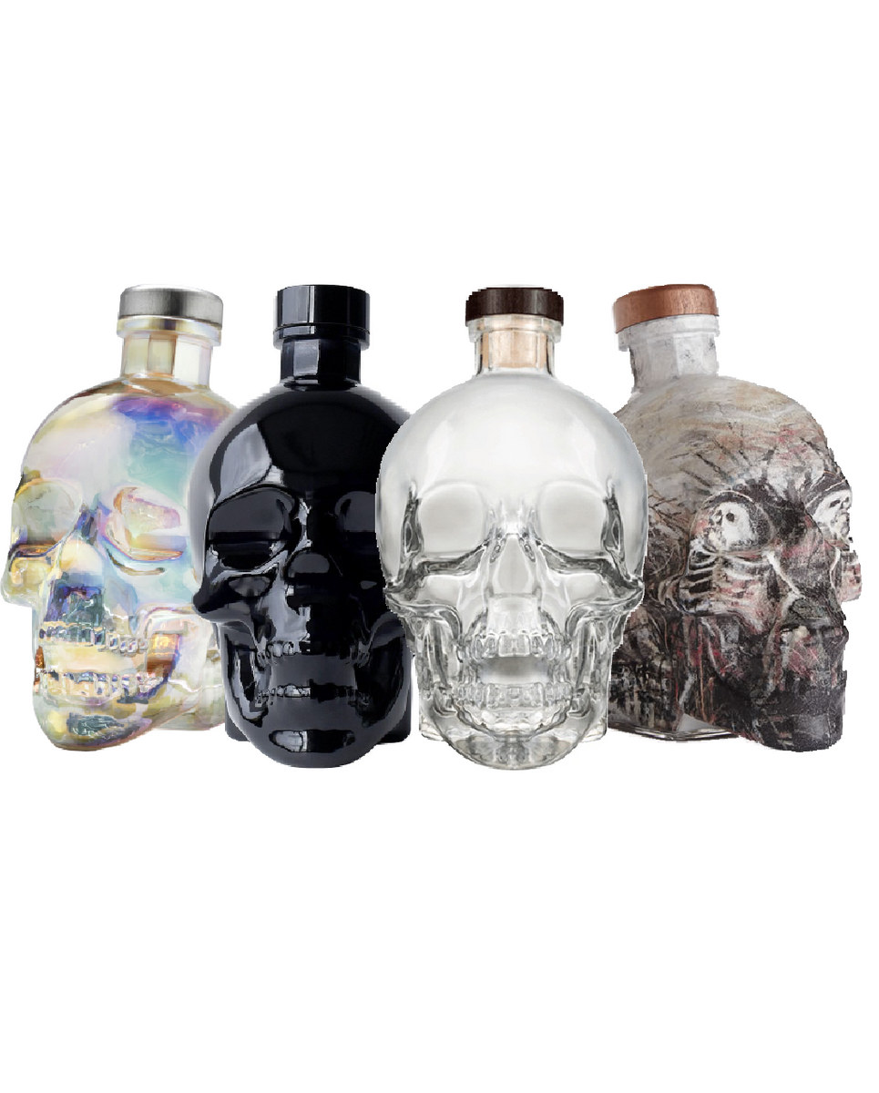 Crystal Head 4 Head Vodka Combo (Regular, Aurora, Onyx, John Alexander ...