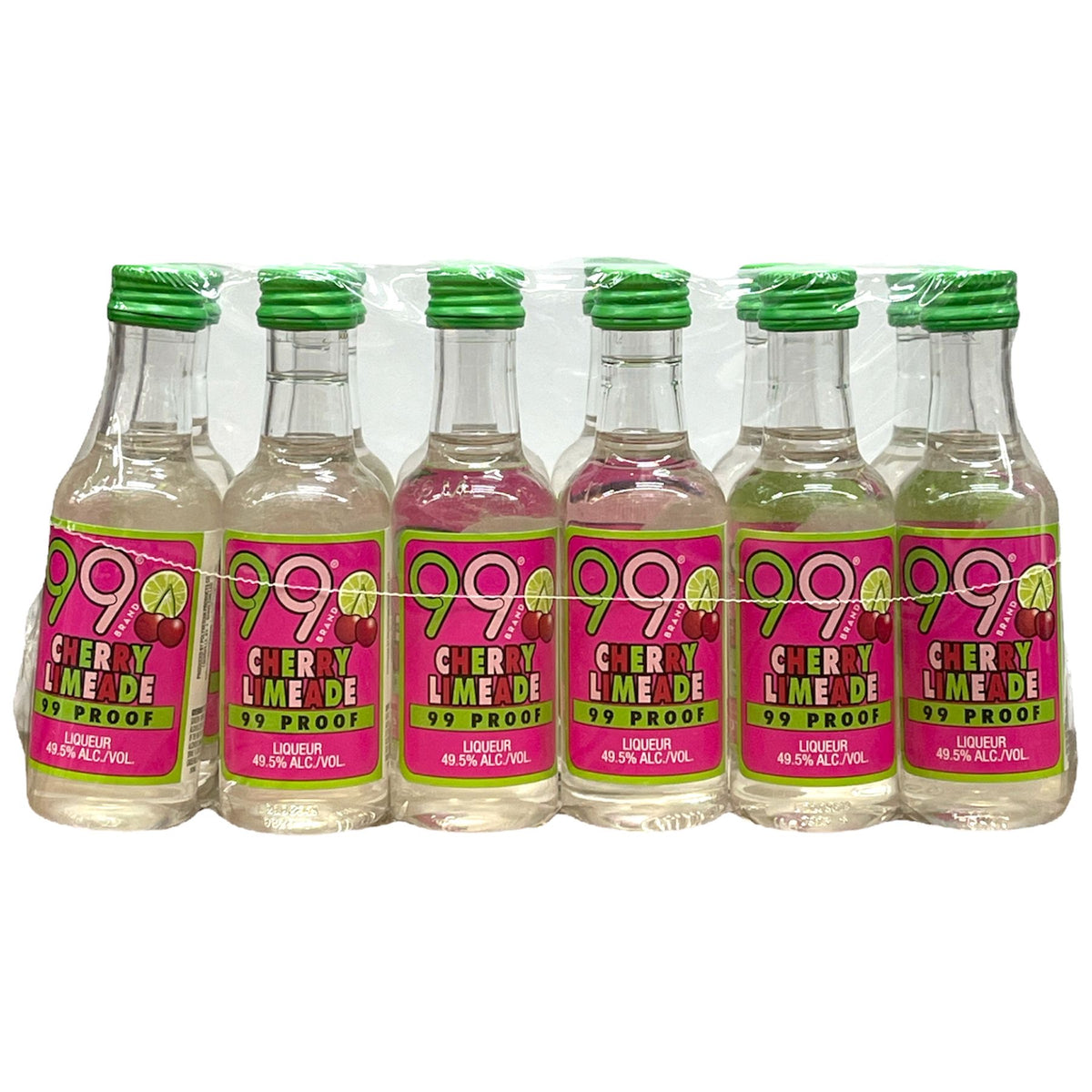 99 Proof Brand Cherry Limeade Liqueur Mini Shots (12 Pack Of 50ML ...