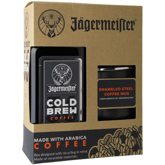 Jagermeister Cold Brew Liqueur W/ Steel Coffee Mug Gift Set (Limited E ...