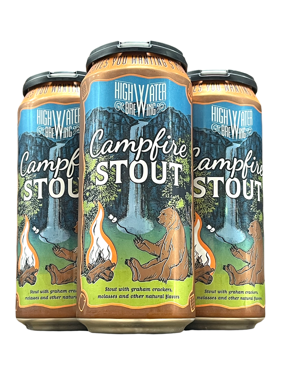 Highwater Brewing Imperial Campfire Stout Beer (4PK Cans) – 3brothersliquor
