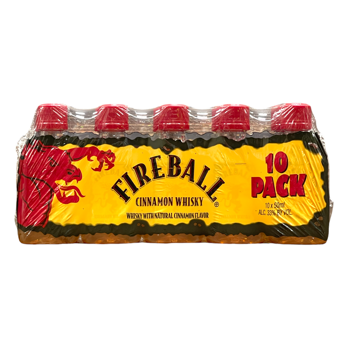 FIreball Cinnamon Whiskey (10 x 50ML Mini Shots) – 3brothersliquor