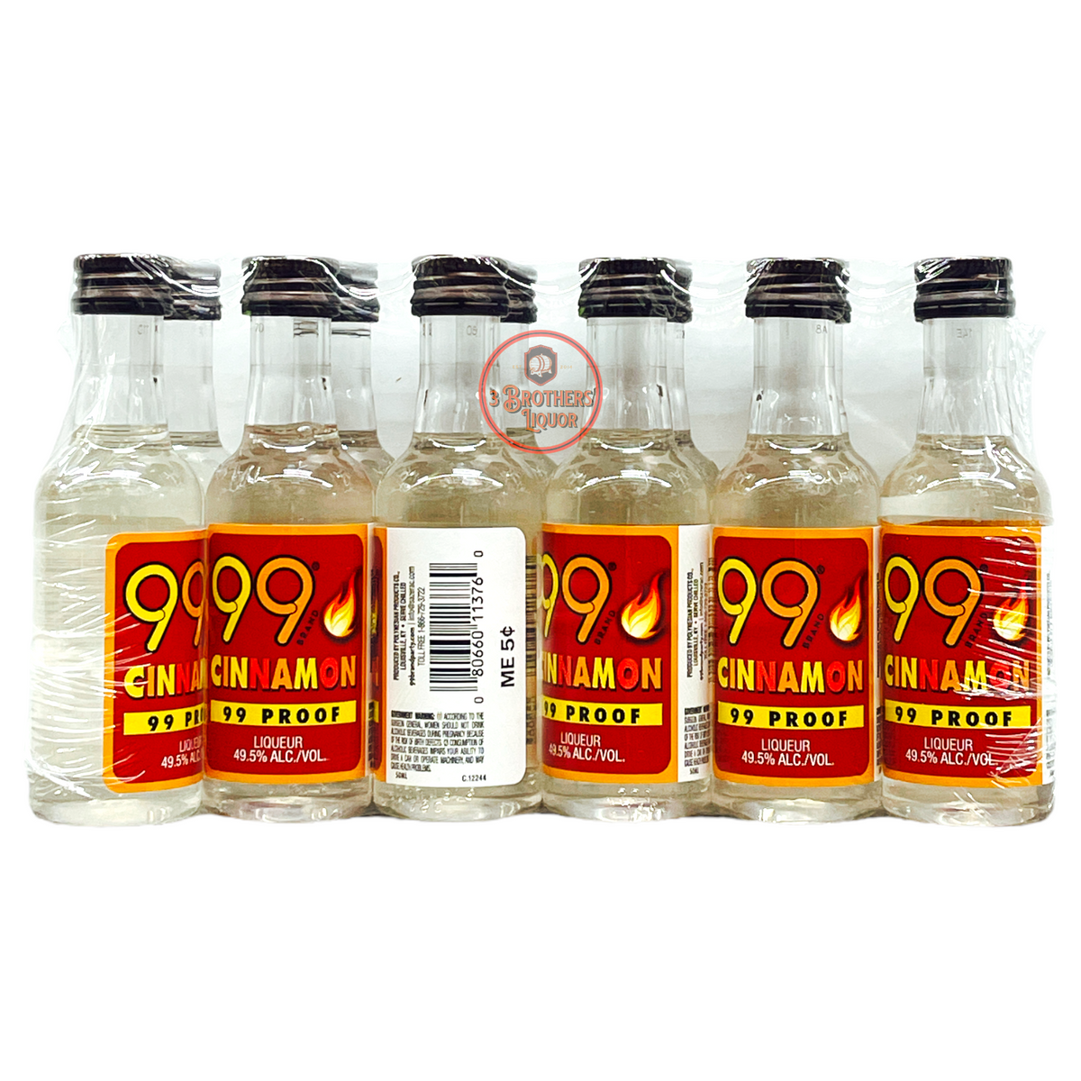 99 Brand Proof Cinnamon Liqueur 50ML Shots – 3brothersliquor