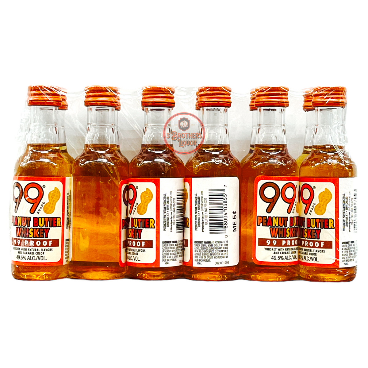 99 Brand Liqueur Peanut Butter Whiskey Liqueur 50ML Shots – 3brothersliquor