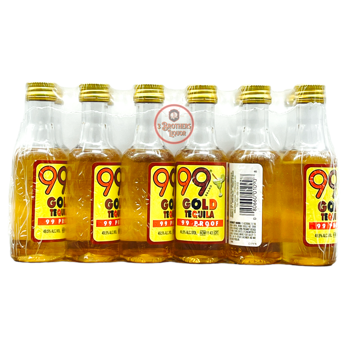 99 Brand Proof Gold Tequila 50ML Shots – 3brothersliquor