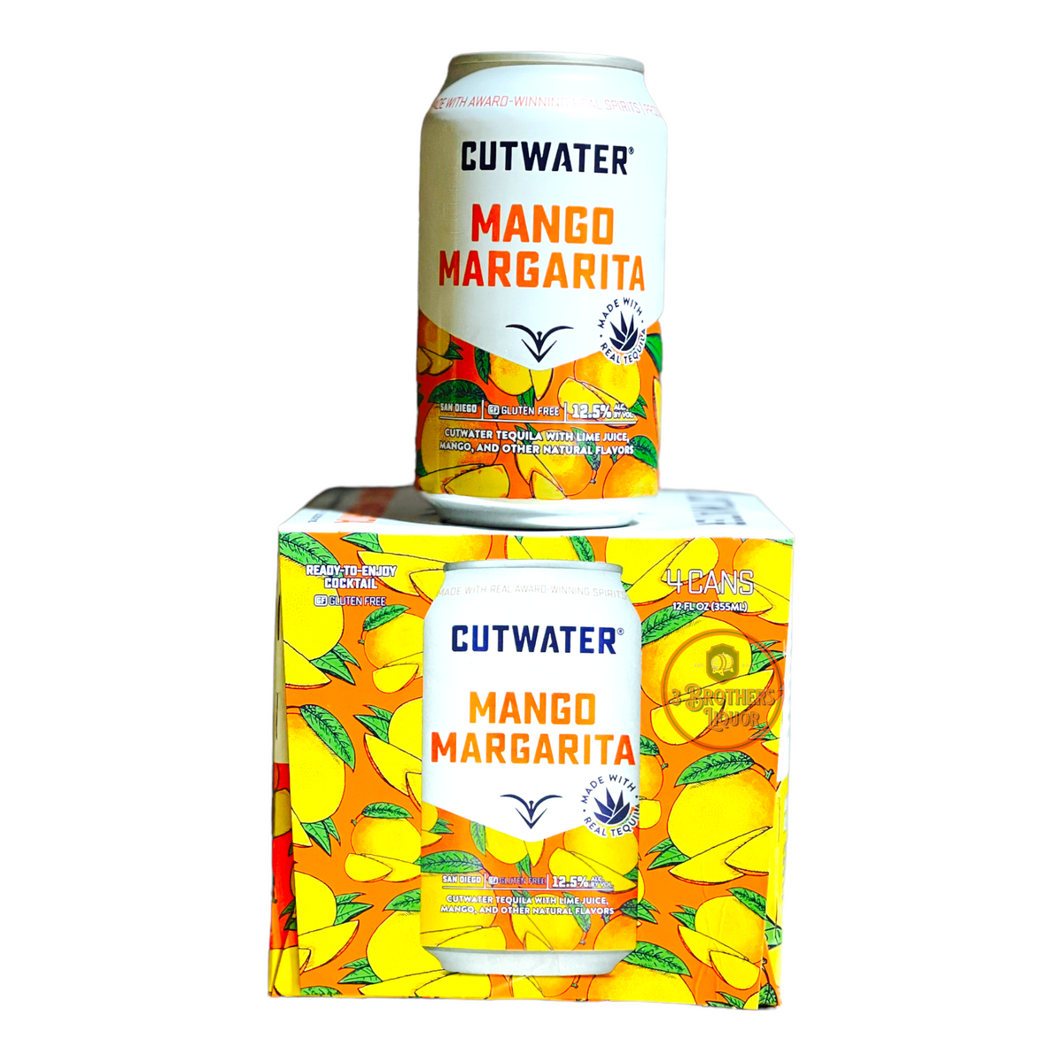 Cutwater "Mango Margarita" Cocktail (4-Pack Can) (12 Ounce Cans ...
