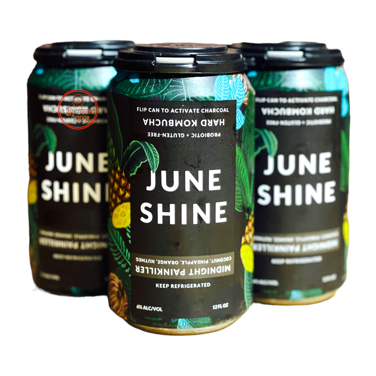 June Shine Midnight Painkiller Hard Kombucha – 3brothersliquor