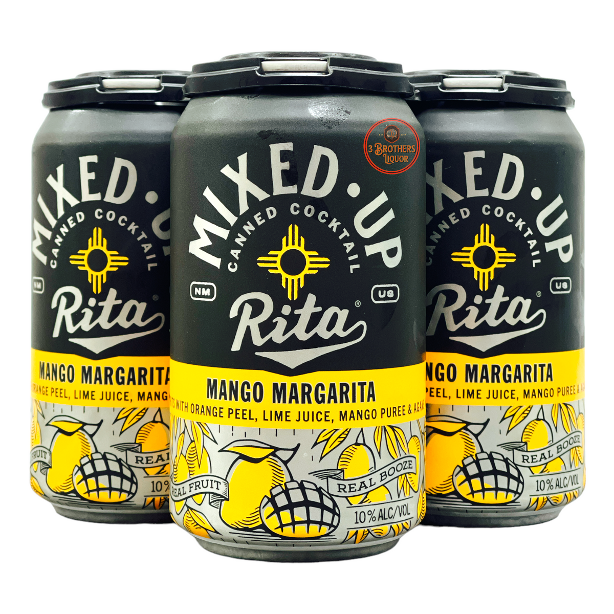 Mixed Up Mango Margarita Canned Cocktails 4Pk Cans – 3brothersliquor