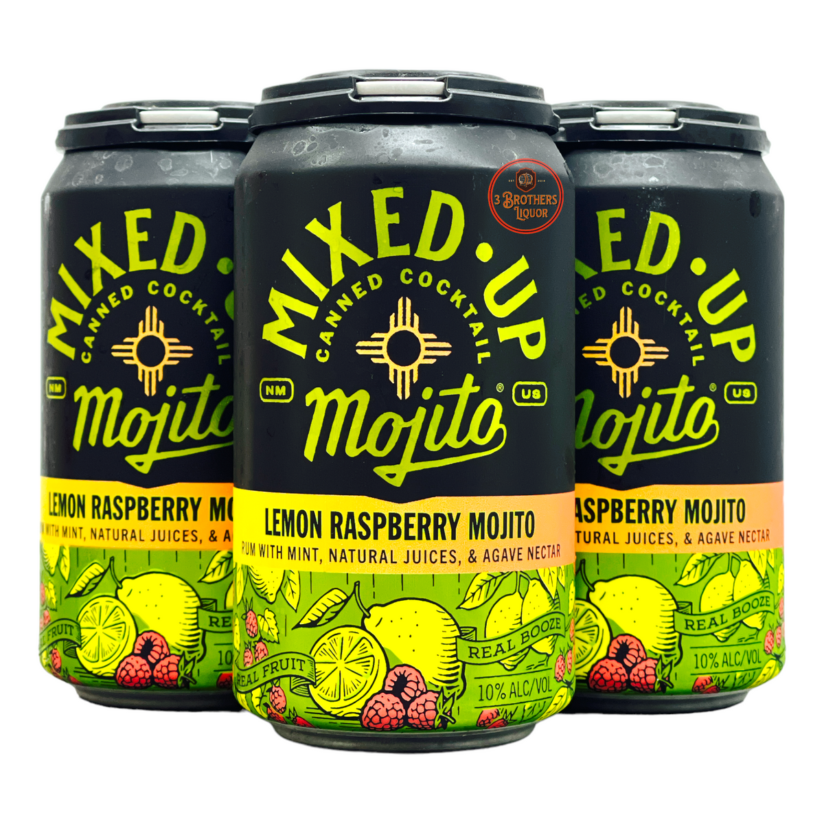 Mixed Up Lemon Raspberry Mojito Canned Cocktails 4Pk Cans – 3brothersliquor