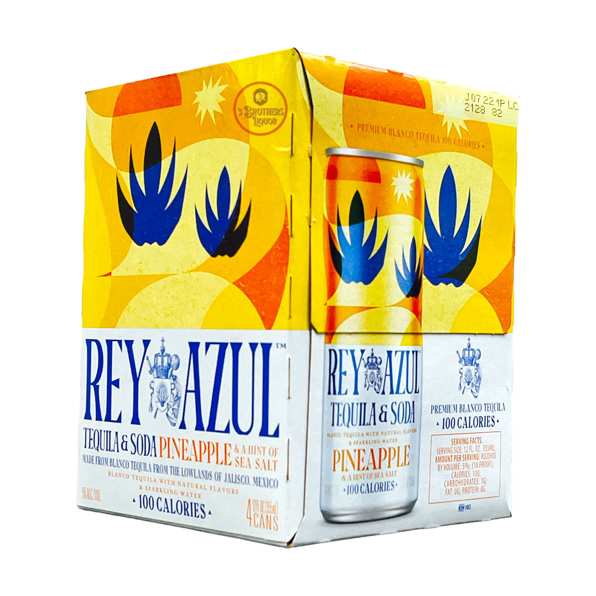 Rey Azul Pineapple Tequila & Soda Ready To Drink 4Pk Cans – 3brothersliquor