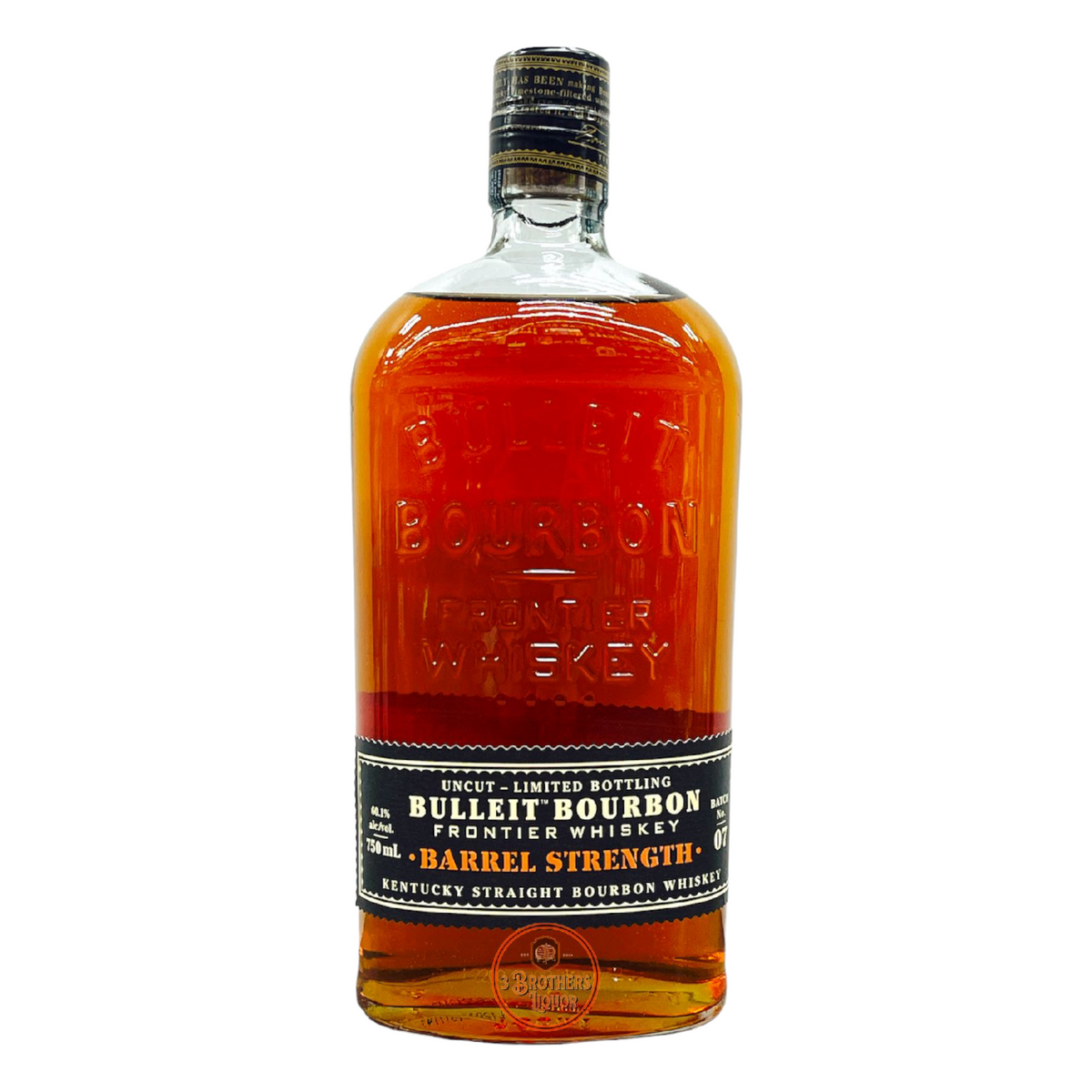 Bulleit Bourbon Frontier Whiskey Barrel Strength Uncut-Limited Edition ...