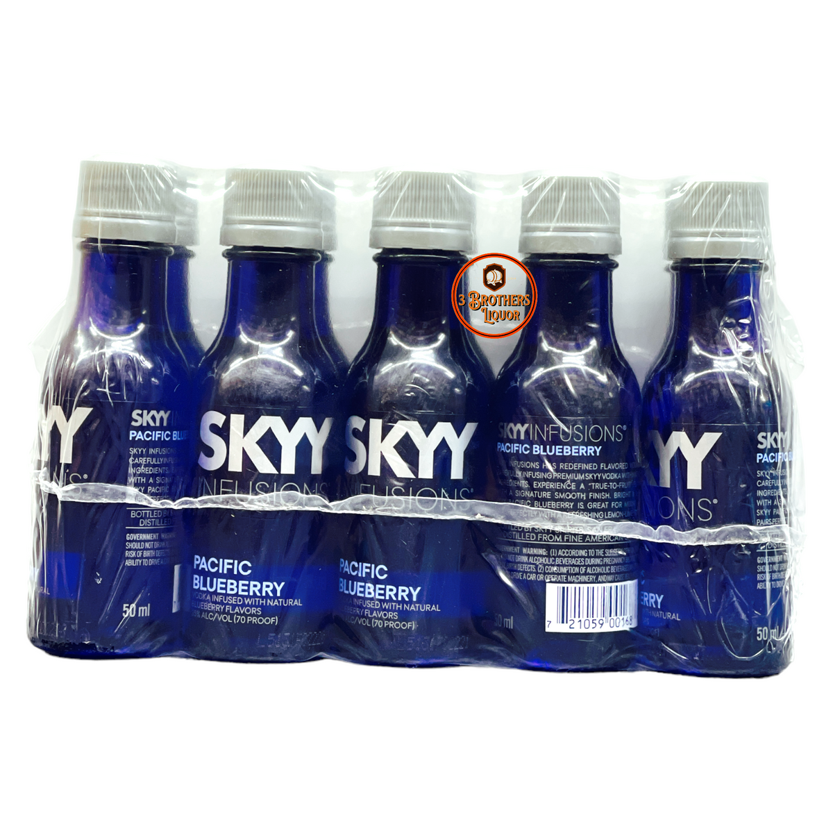 Sky Infusion Pacific Blueberry Flavoured Vodka (10 Of 50ML ...