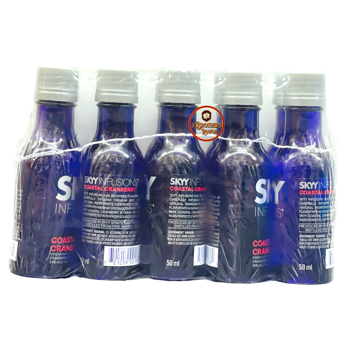 Sky Infusion Coastal Cranberry Flavoured Vodka (10 Of 50ML ...