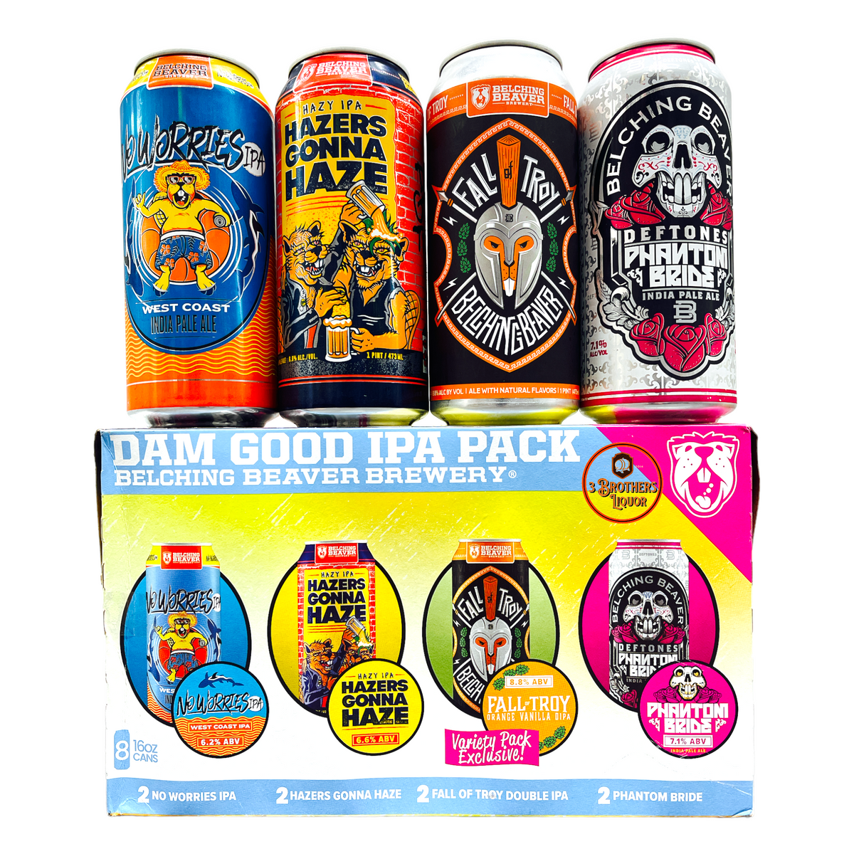 Belching Beaver Dam Good IPA Pack #2 8Pk Variety Pack – 3brothersliquor