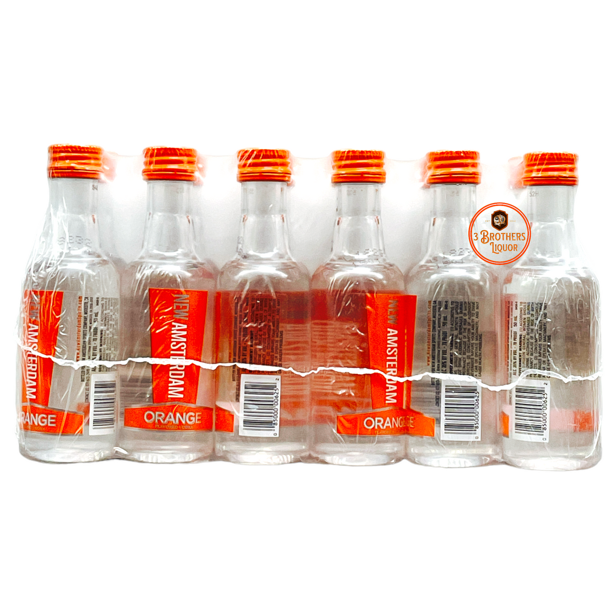 New Amsterdam Orange Vodka Miniature Shots (12 Of 50ML) – 3brothersliquor