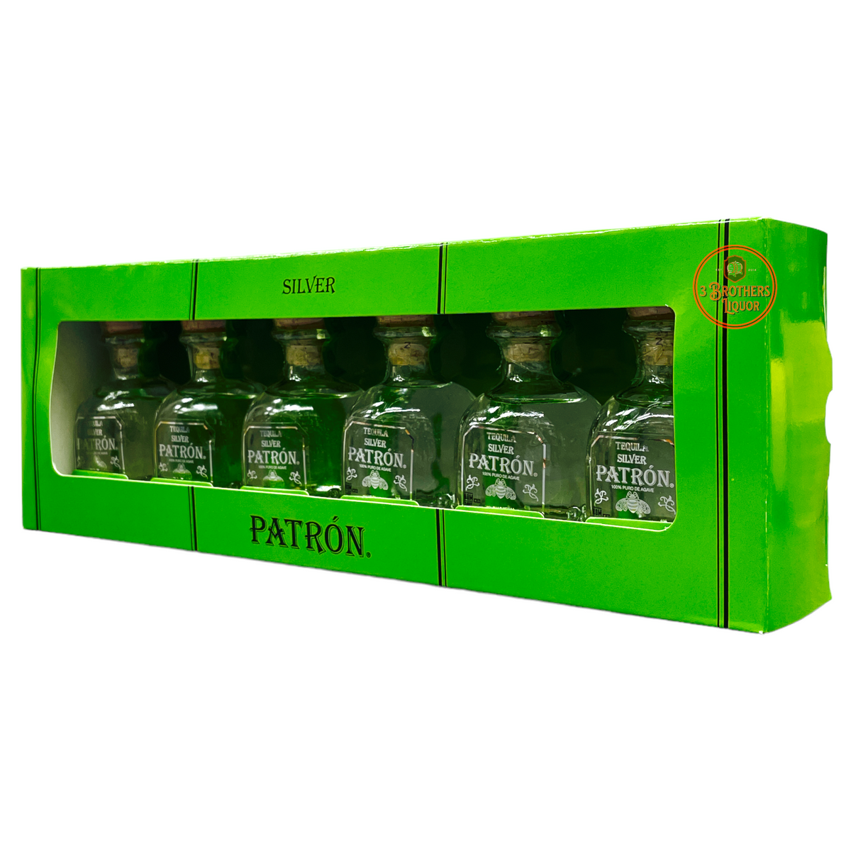 Patron Silver Tequila Mini Shots (6 Of 50ML) – 3brothersliquor