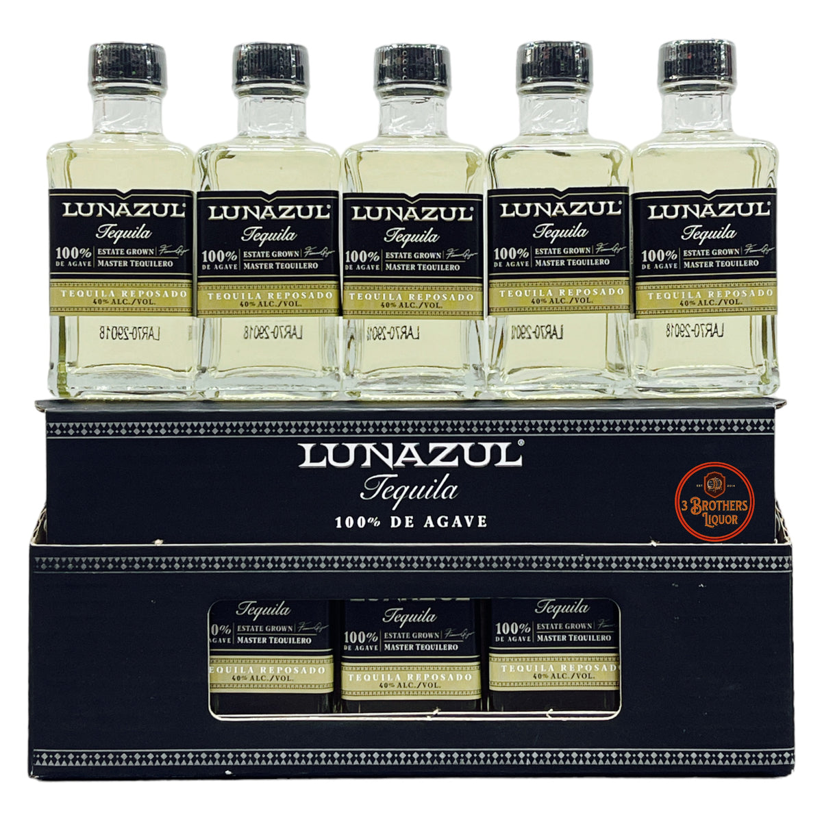 Lunazul Reposado Tequila Miniature Shots (10 Of 50ML) – 3brothersliquor