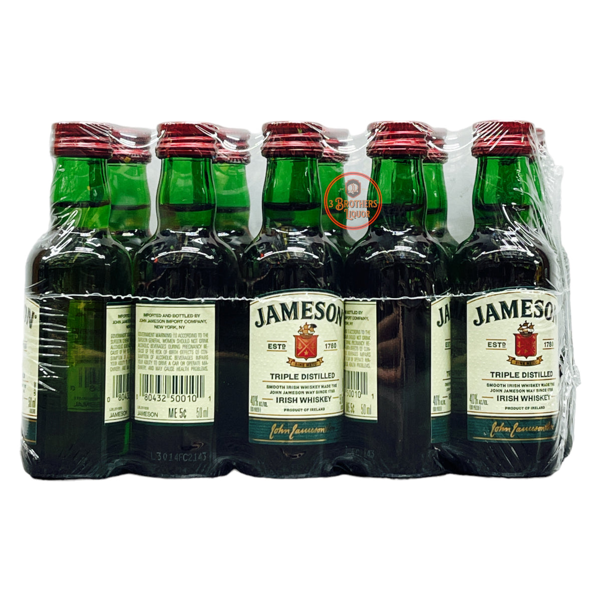 Jameson Blended Irish Whiskey Miniature Shots (10 Of 50ML ...