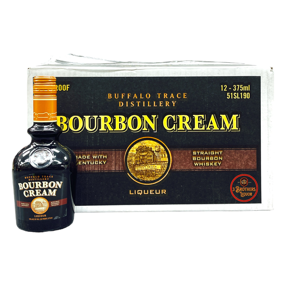 Buffalo Trace Bourbon Cream Liqueur Full Case (12 Of 375ML ...