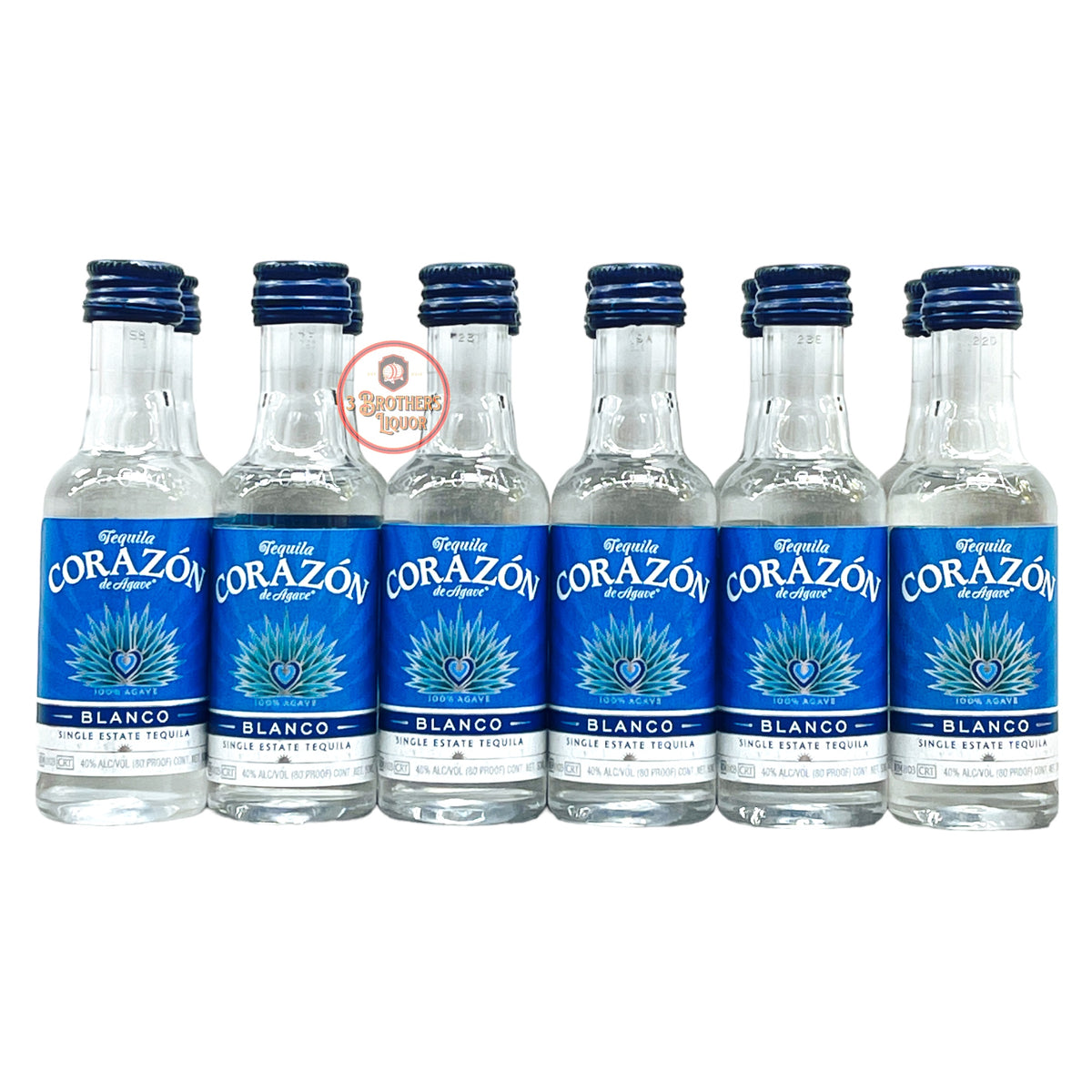 Corazon Blanco Single Estate Tequila Miniature Shots (12 Of 50ML ...