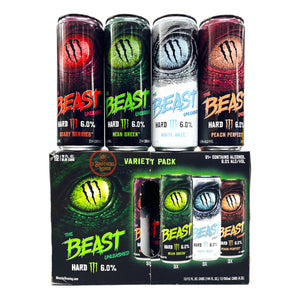 Monster The Beast Unleashed Hard Seltzer Variety Pack 12pk ...