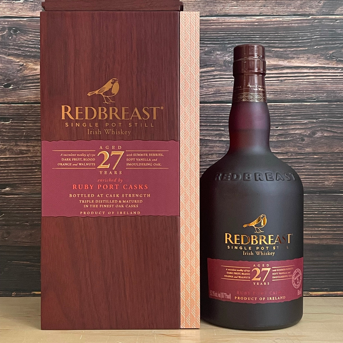 Redbreast Aged 27 Years Ruby Port Casks Single Pot Irish Whisky (2022 ...